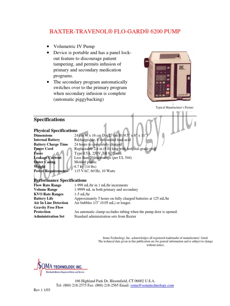 BaxterTravenol - FLO-GARD 6200 | PDF