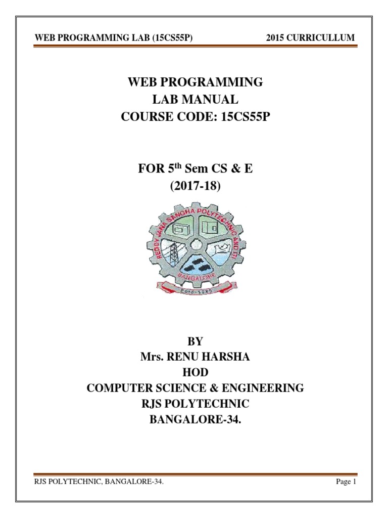 Web Programming Lab Manual Pdf Pdf Java Servlet Software Development