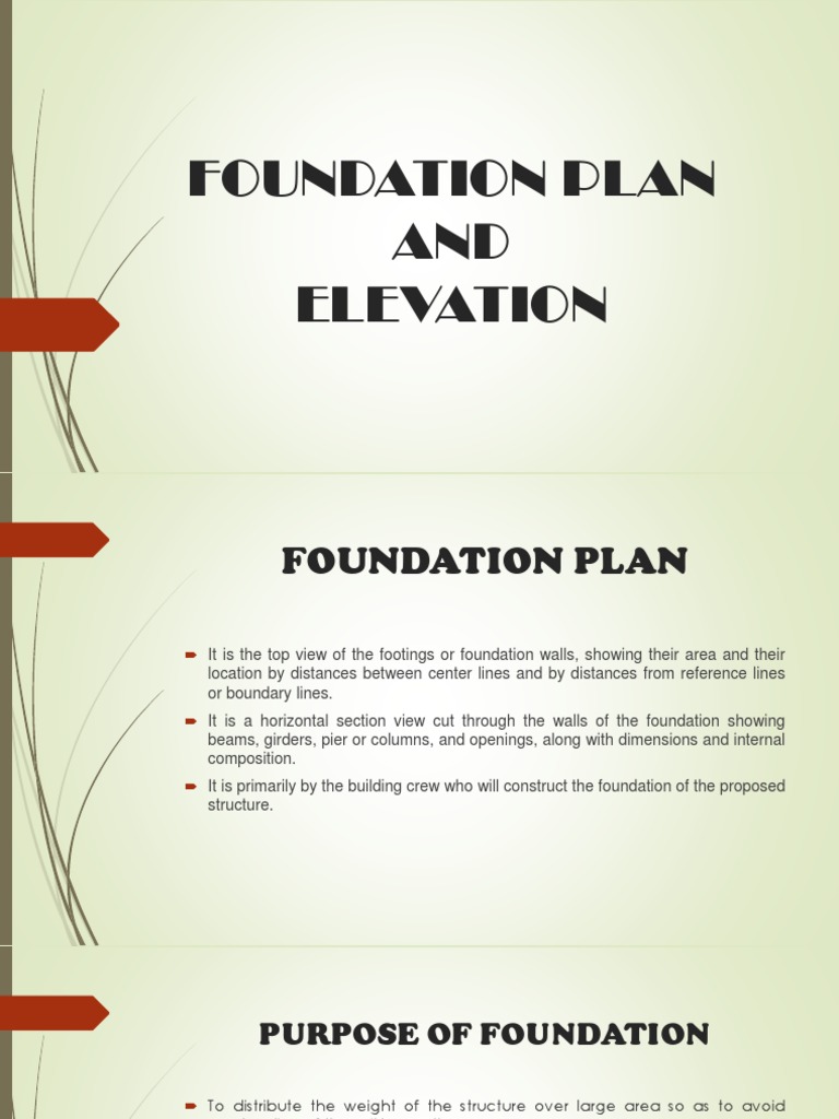 Foundation Plan AND Elevation | PDF | Foundation (Engineering) | Deep ...