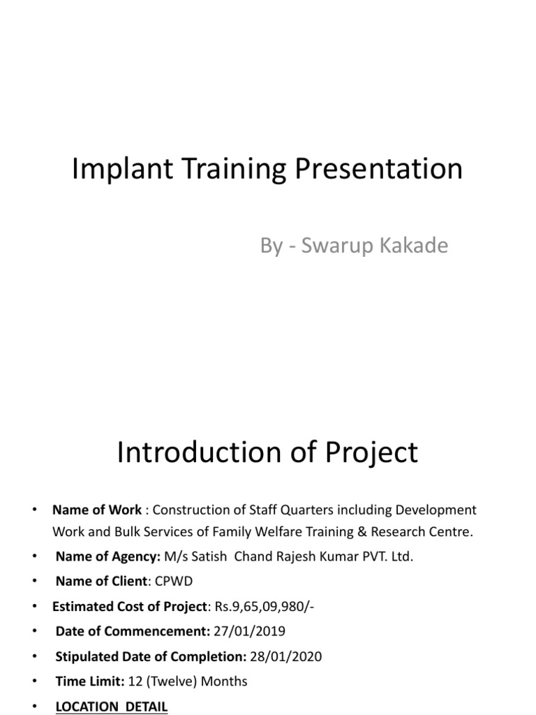 Inplant Training Report | PDF