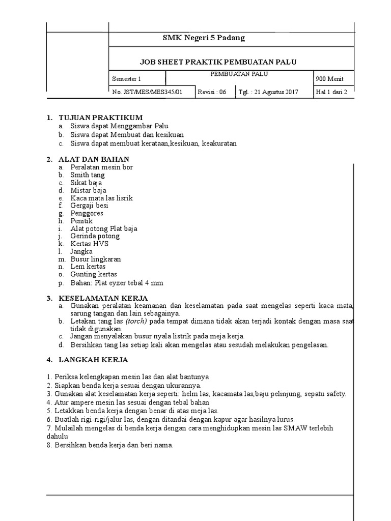 Jobsheet | PDF