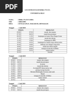 Rundown Kegiatan KKN | PDF
