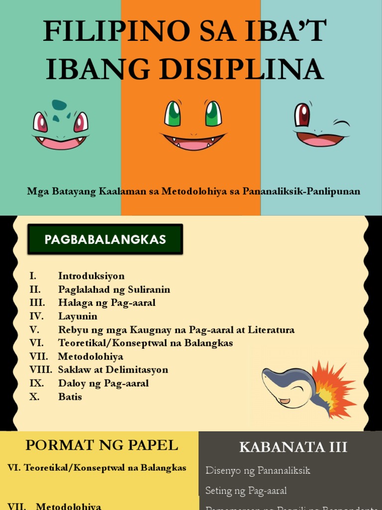 Filipino sa iba't-ibang disiplina