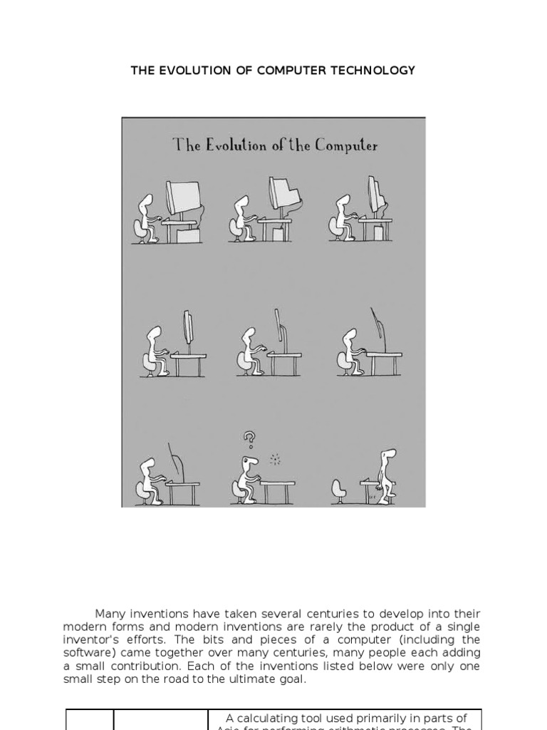 the-evolution-of-computer-technology-pdf-elementary-mathematics