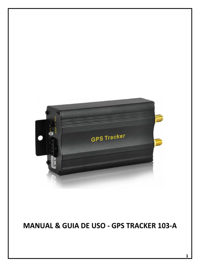 Manual en Español - GPS Tracker 103 A | PDF