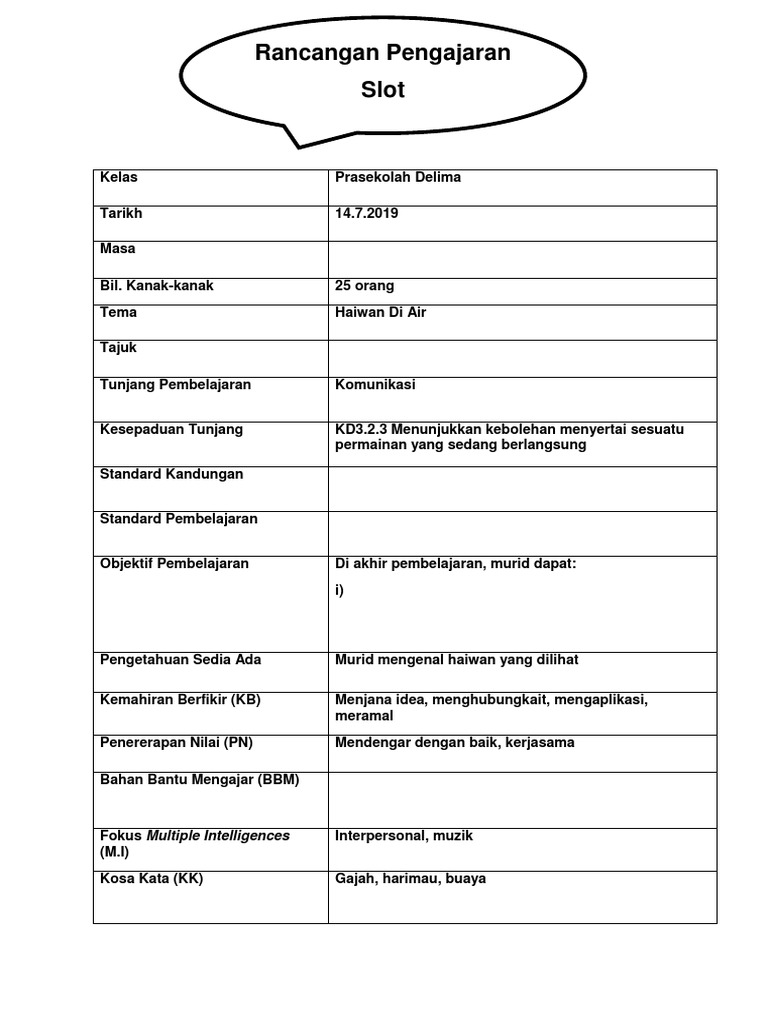 Templet Buku RPH | PDF