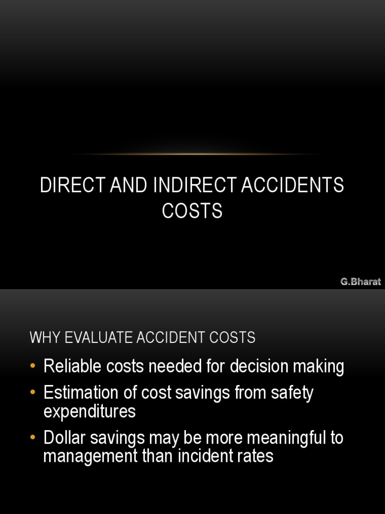 Direct and Indirect Accident Costs | PDF | Insurance | Employment