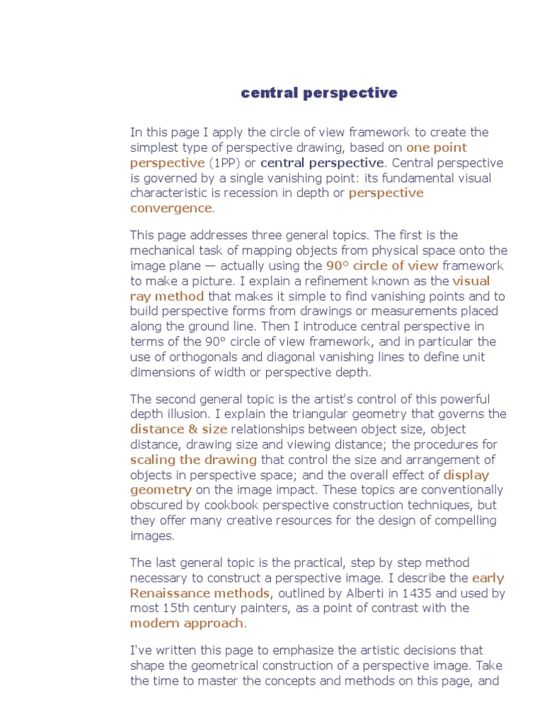 Handprint Perspective Part 2 | PDF | Perspective (Graphical) | Line ...