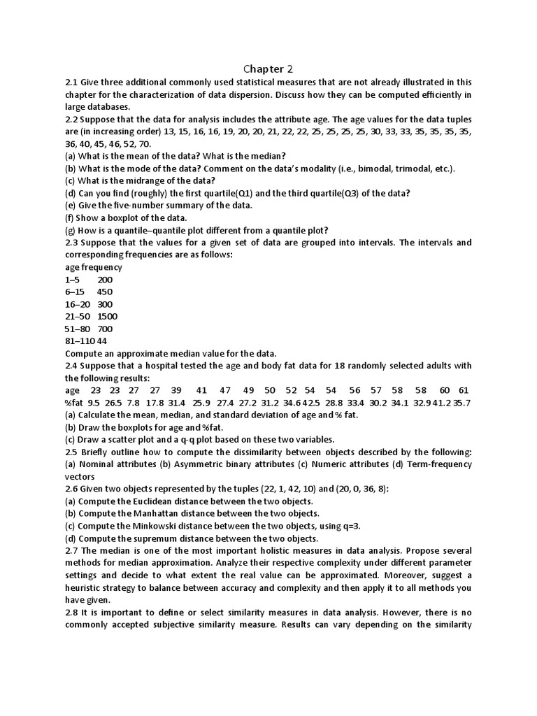 Assignment DMBI 2 | PDF | Quantile | Median