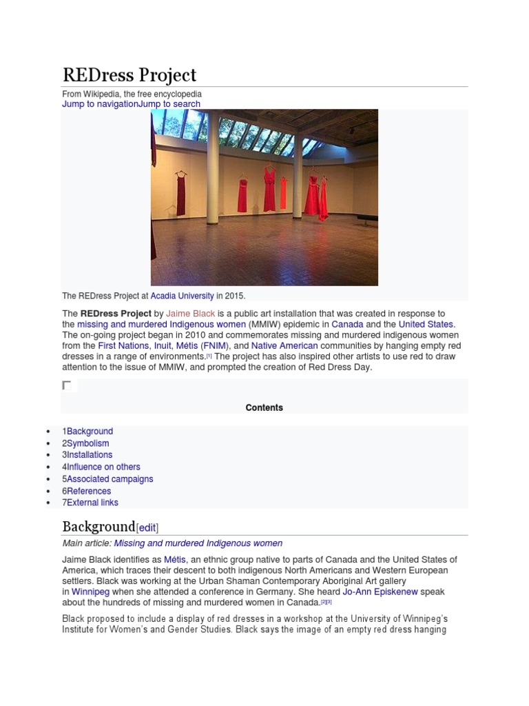 Redress Project: Background | PDF | Indigenous Peoples