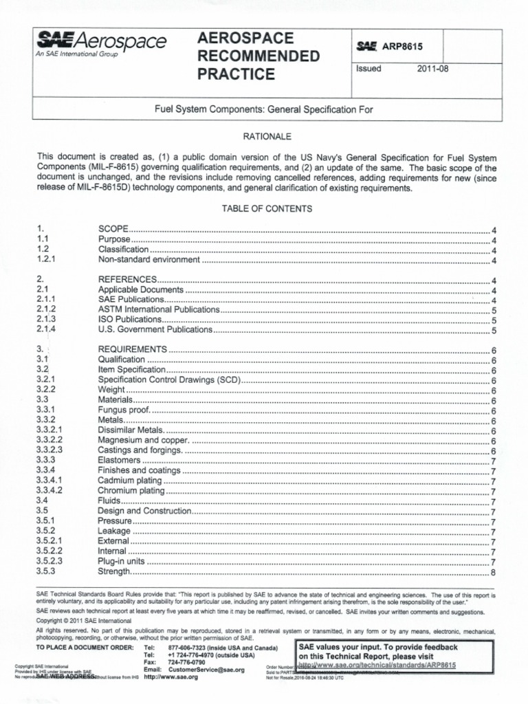 Sae Arp8615 | PDF
