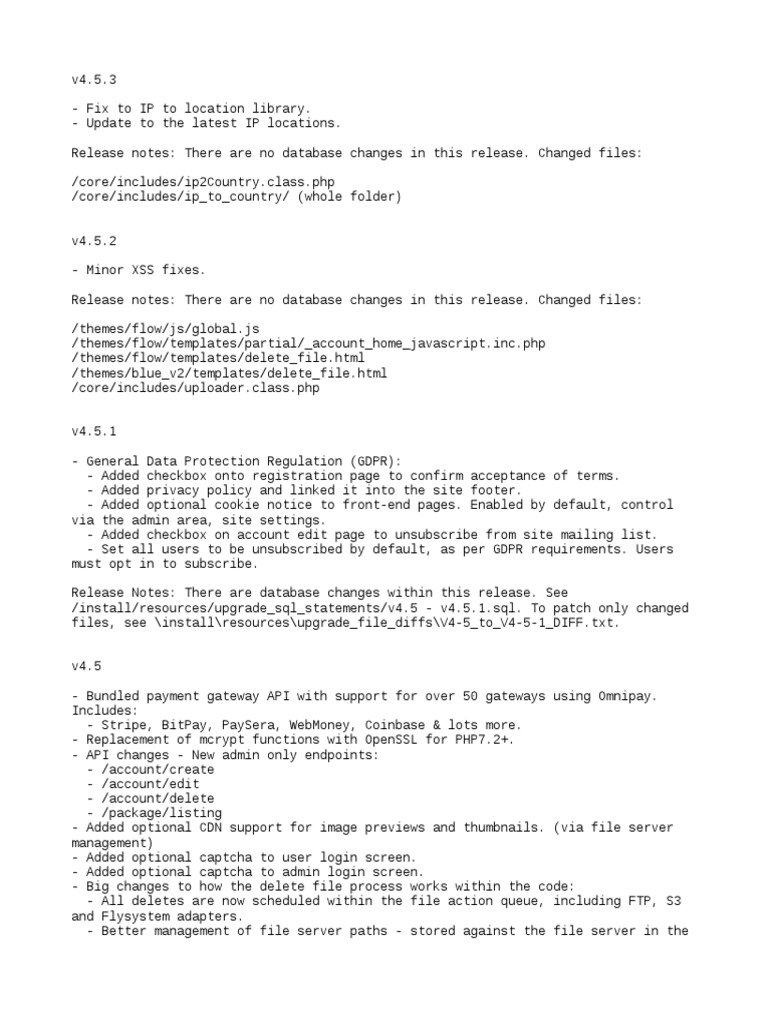 Release History | PDF | File Transfer Protocol | Computer File