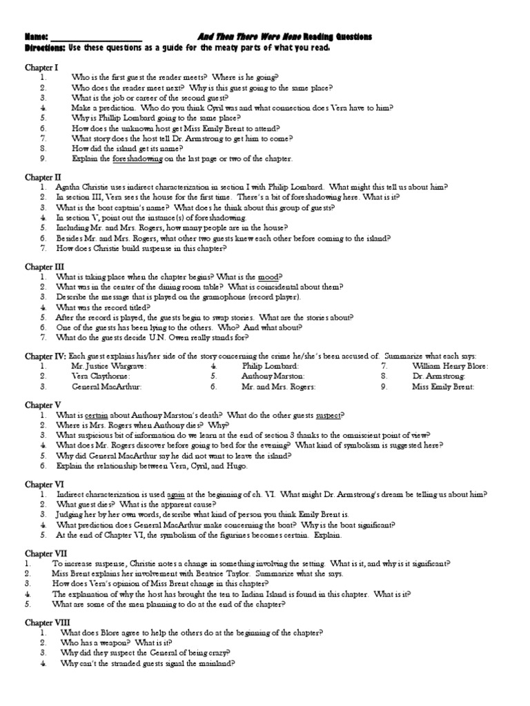 And Then There Were None | PDF