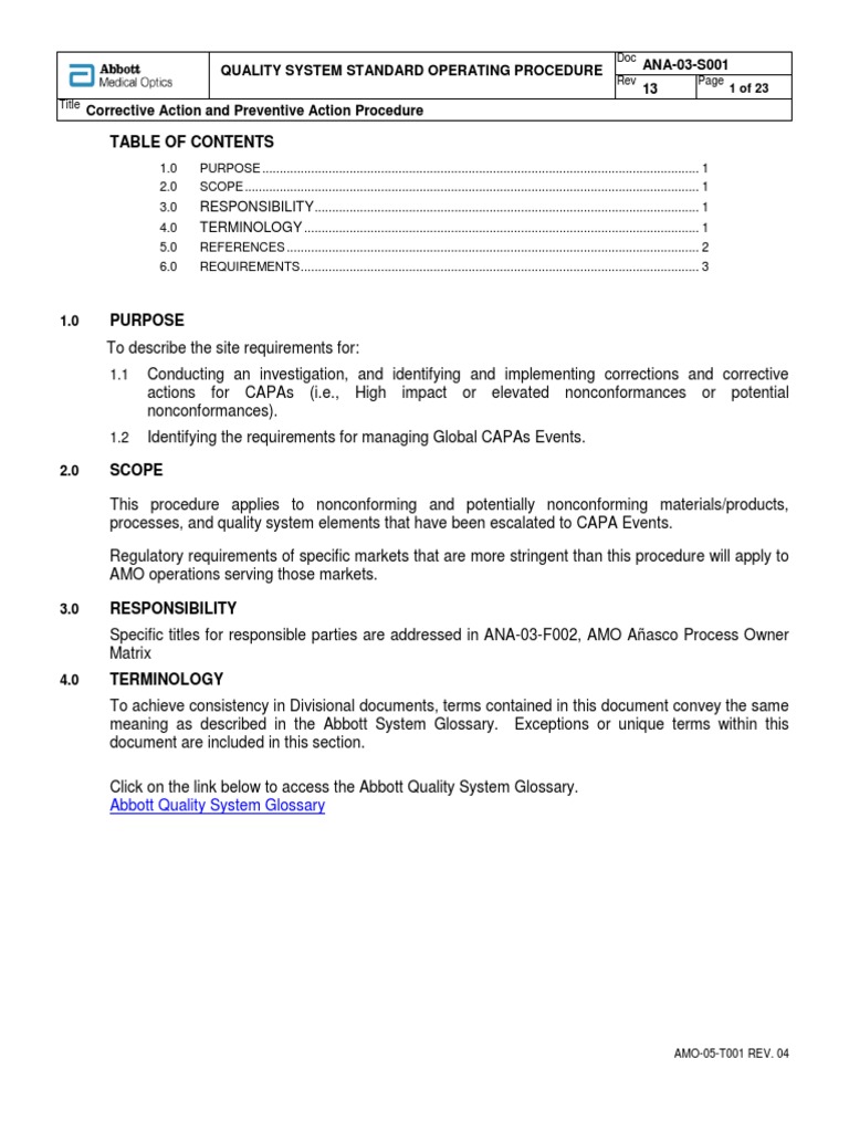 Capa Sop | PDF | Evaluation | Business