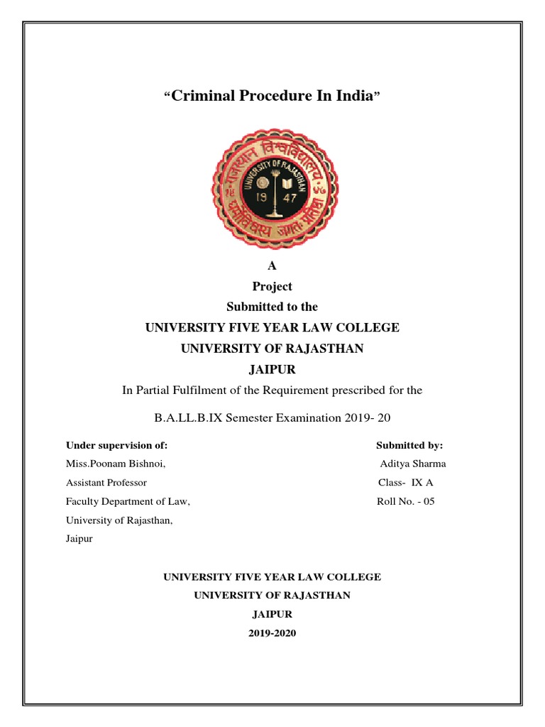 Aditya Sharma CRPC | Download Free PDF | Prosecutor | Plea