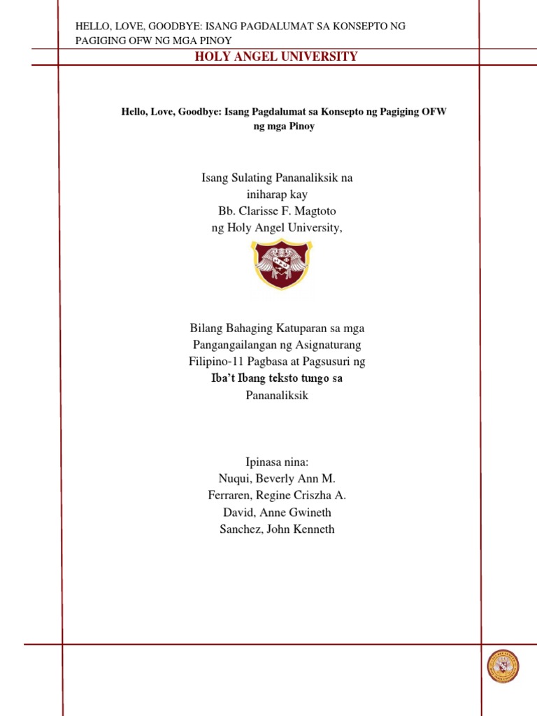 Pananaliksik Sa FilBas | PDF