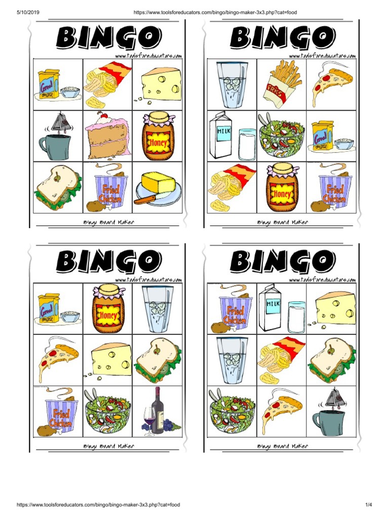 Bingo Maker 3x3 4 | PDF