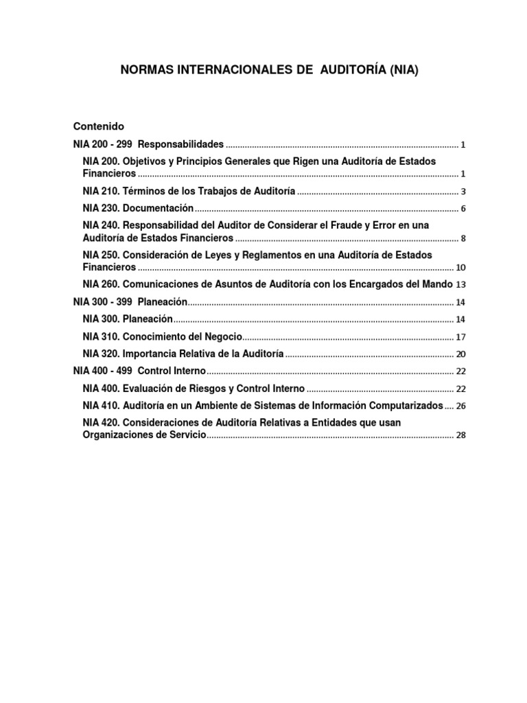 Word Nia | PDF | Auditoría | Contralor