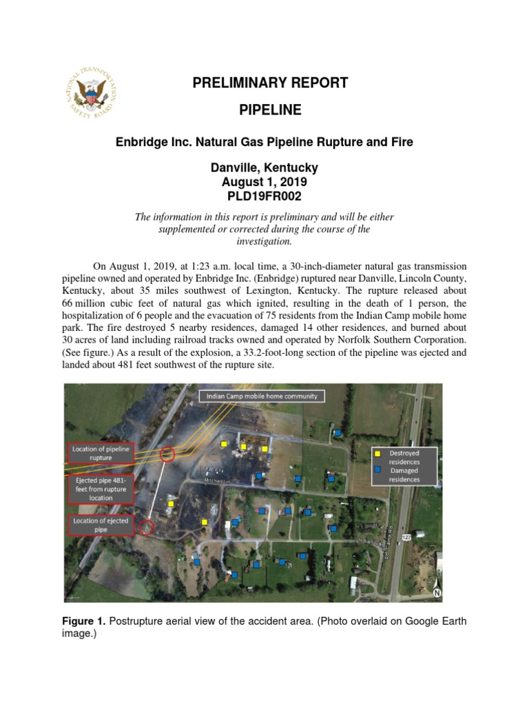 Enbridge Report | PDF | National Transportation Safety Board | Pipeline ...