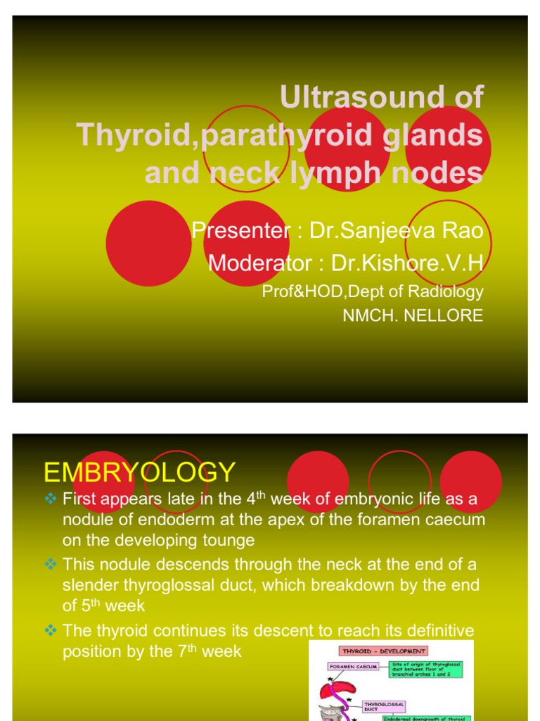 Ultrasound of Thyroid, Parathyroid Glands and Neck Lymph Nodes | PDF ...