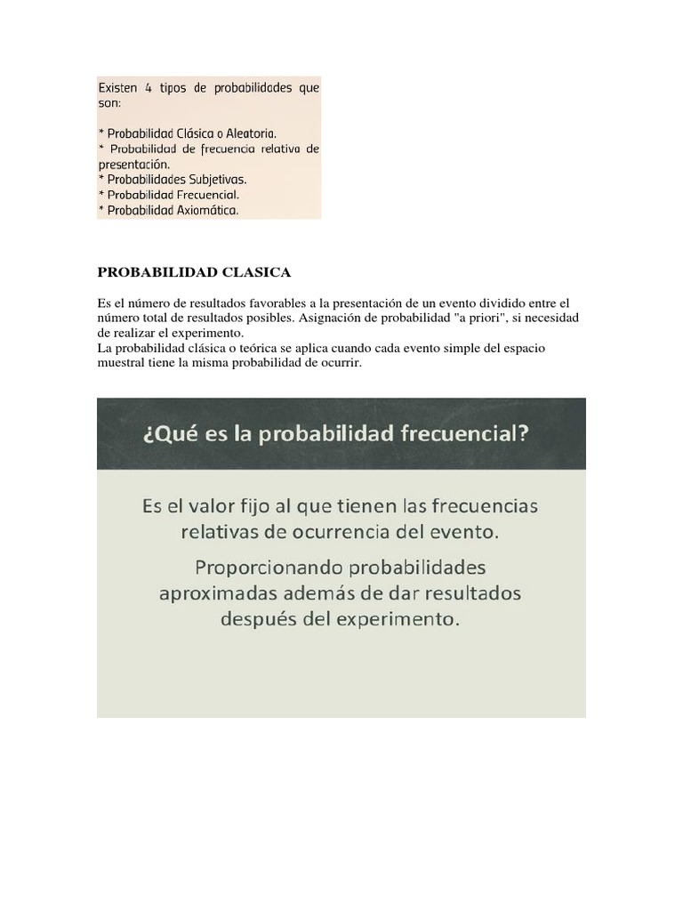 Probabilidad Clasica | PDF | Probabilidad | Desviación Estándar