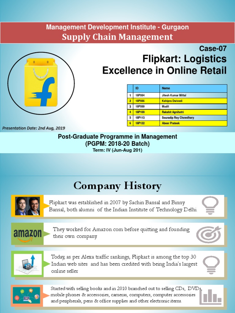 Flipkart's Logistics Excellence Overview | PDF | Inventory | Warehouse