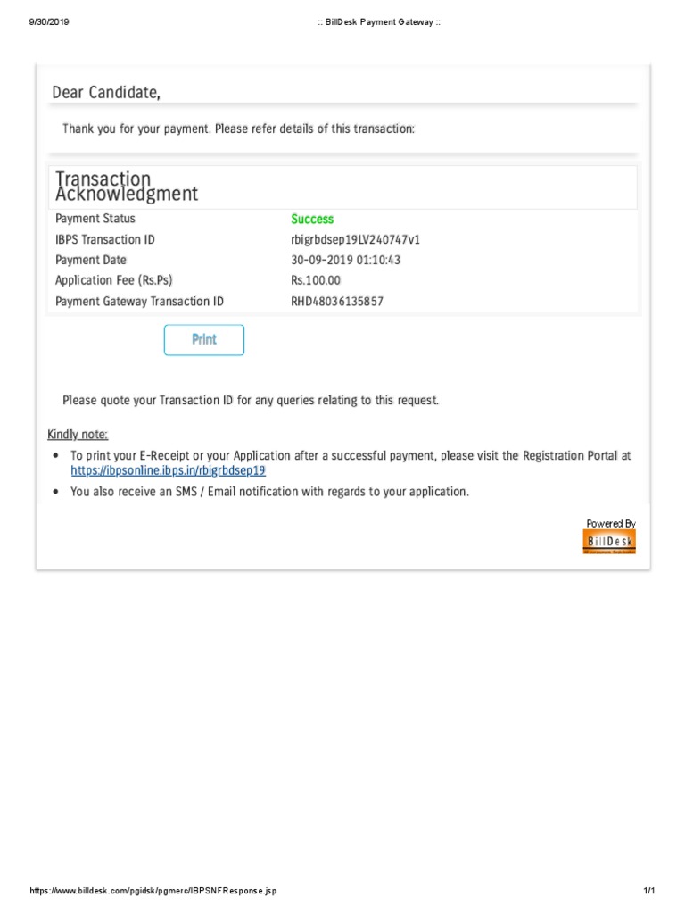 Transaction Acknowledgment | PDF