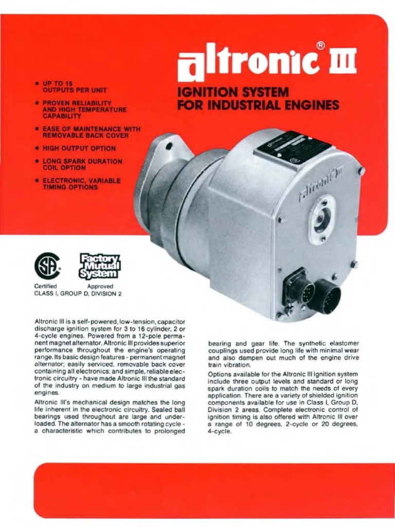 Altronics A3 BLLTN 08-1987 PDF | PDF | Ignition System | Engines