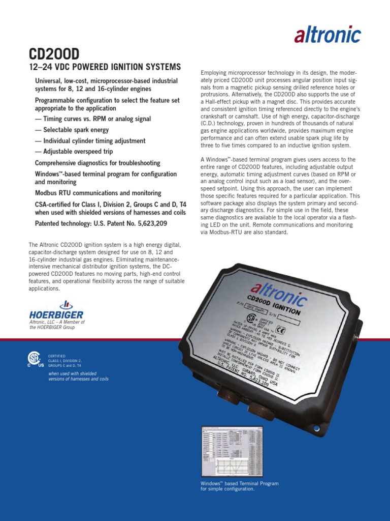 Altronics CD200D BLLTN 04-2010 PDF | PDF | Ignition System | Engines