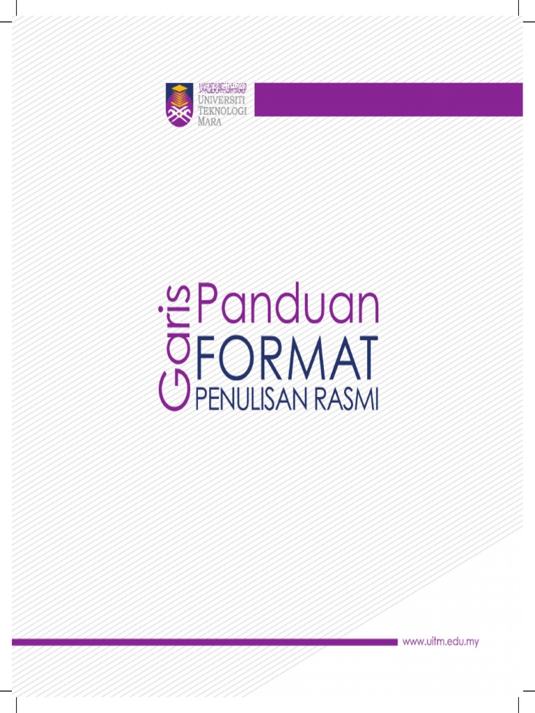 Garis Panduan Format Penulisan Rasmi | PDF