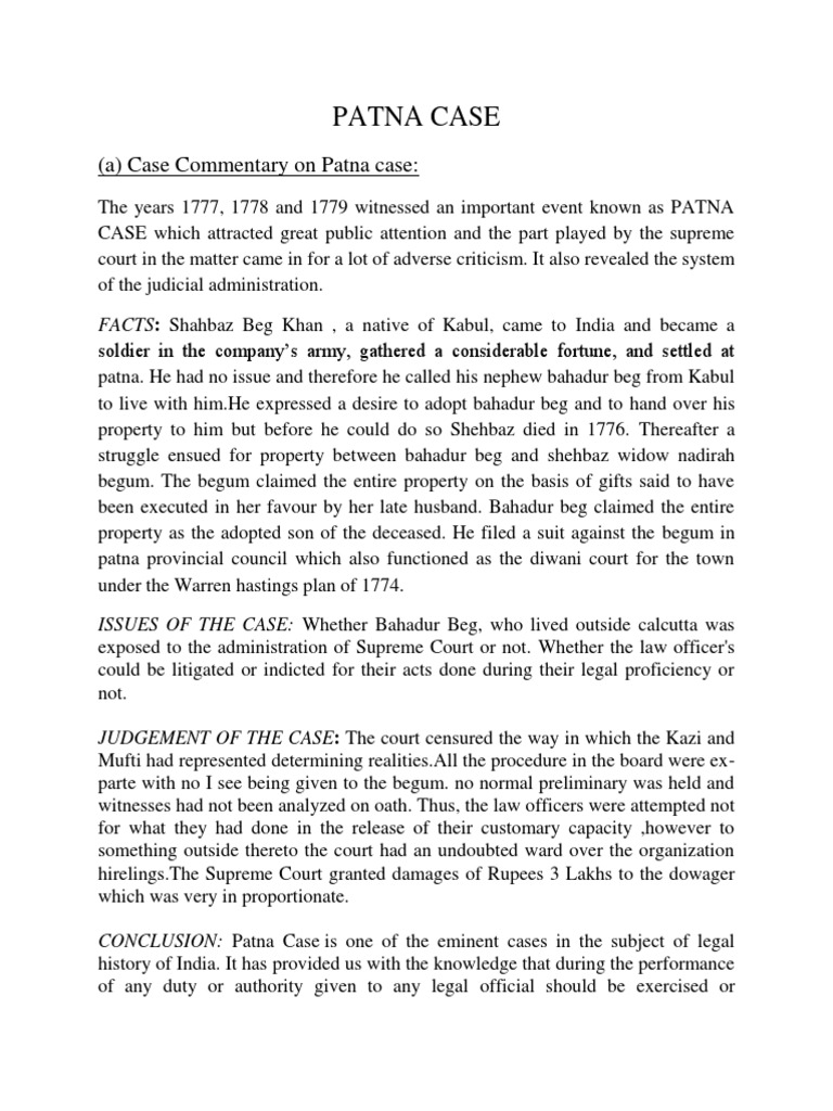 History Case Study Analysis | PDF | Supreme Courts | Judiciaries