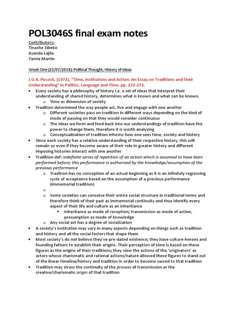 Politics Note Compilation | PDF | Colonialism | Liberalism