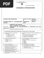 Prueba Genero Narrativo 5 Basico | PDF | Narración | Narrativa