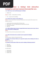 Welding Inspector Interview Questions | PDF | Welding | Construction