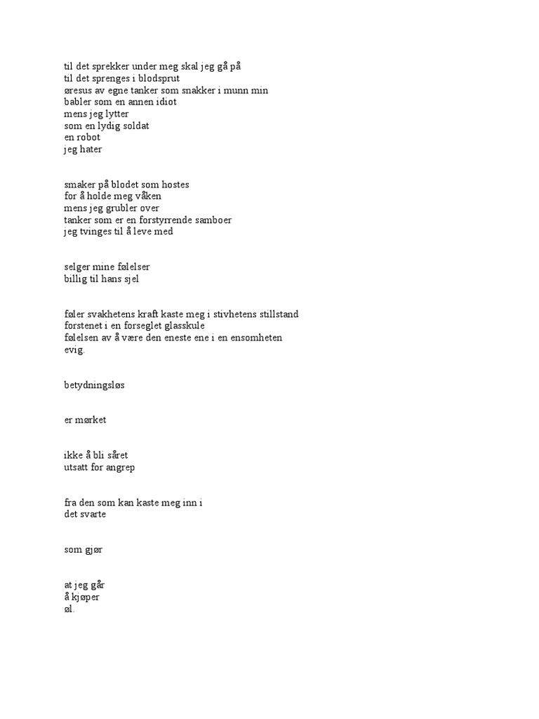 Norsk Dikt | PDF