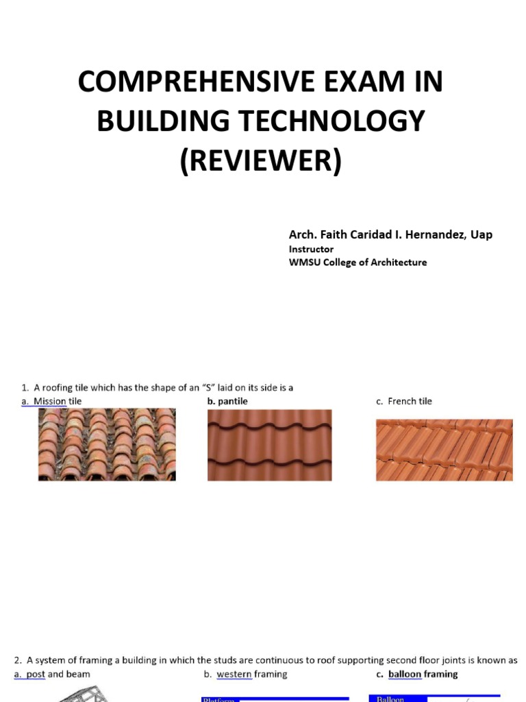 Building Technology Reviewer | PDF | Building Technology | Chemical ...