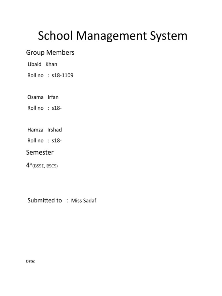School Managment System | PDF | Information Retrieval | Databases