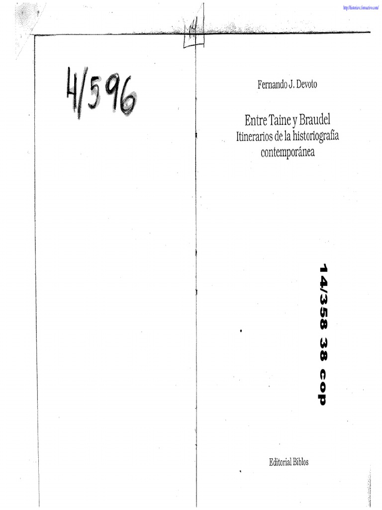 6 Devoto Fernando Repensando Una Antigua Polemica Entre Historiadores y Sociologos PDF | PDF