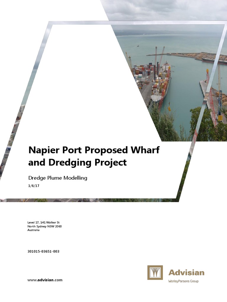 Appendix E Napier Port Proposed Wharf and Dredging Project Dredge Plume ...