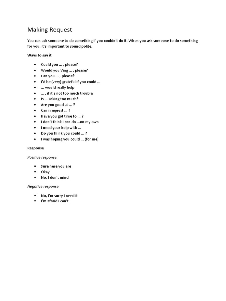 Making Request | PDF