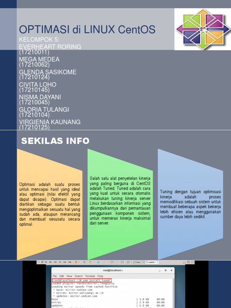 Optimasi Pada LINUX CentOS 7 | PDF