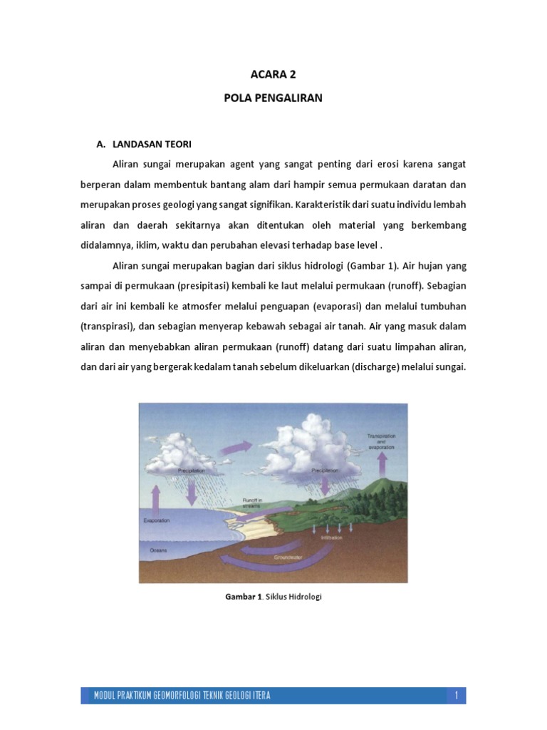 MODUL 2. Pola Pengaliran | PDF | Ilmu Sosial | Sains & Matematika