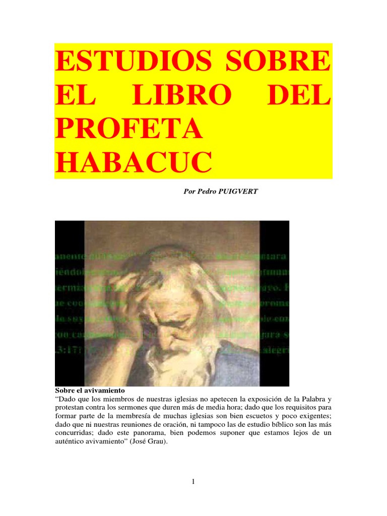 Estudio del Libro de Habacuc | PDF | Yahvé | Jehová