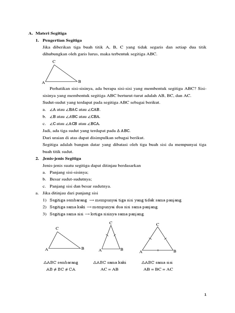 Materi Segitiga | PDF