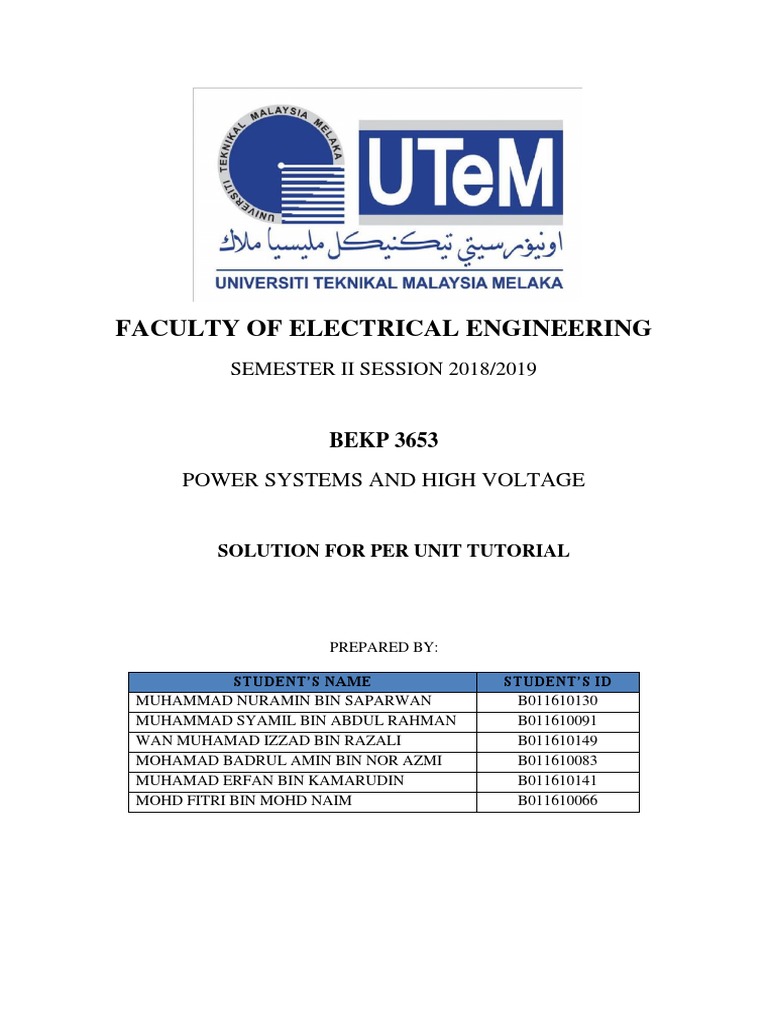 Tutorial of Per Unit Ans | PDF | Transformer | Electrical Components
