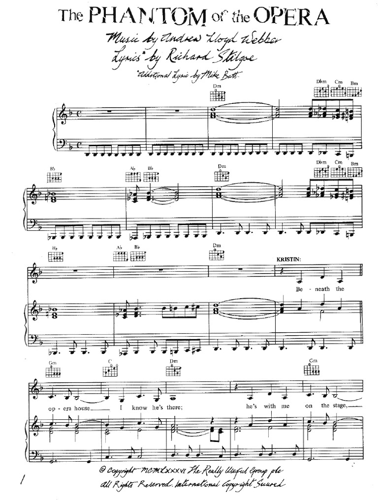 Phantom of The Opera - Phantom of The Opera PDF | PDF