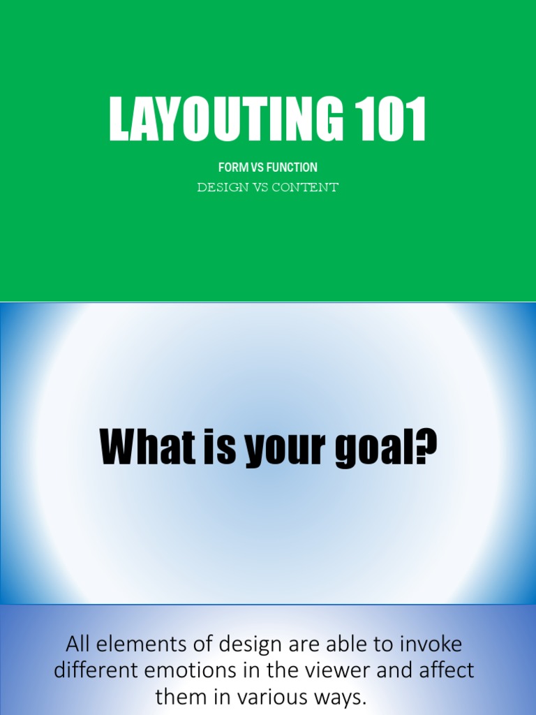 Layouting 101: Form Vs Function Design Vs Content | PDF | Typefaces ...
