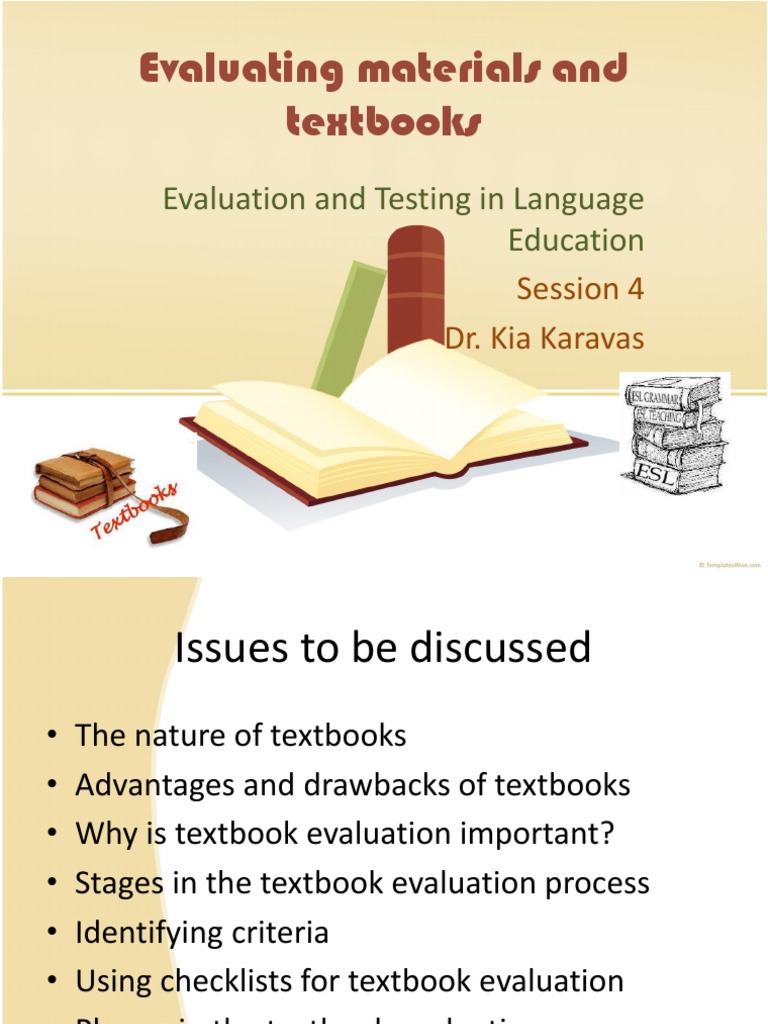 Textbook Evaluation - by Dr. Kia Karavas | PDF | World Wide Web ...