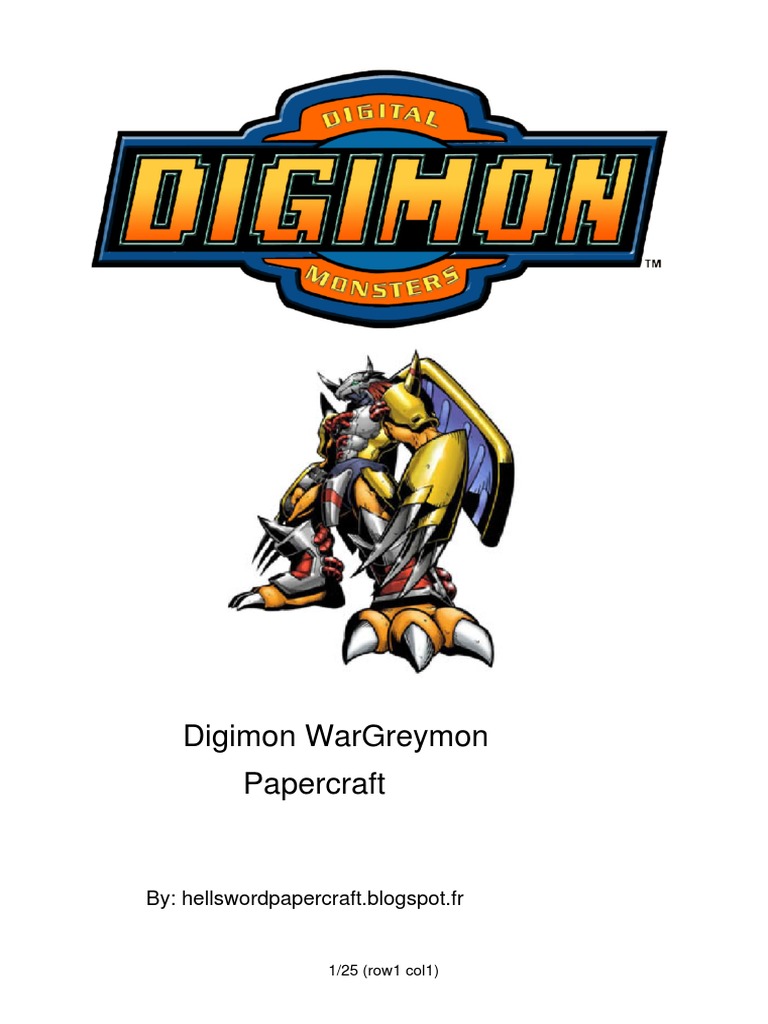Digimon Wargreymon Papercraft: By | PDF | History