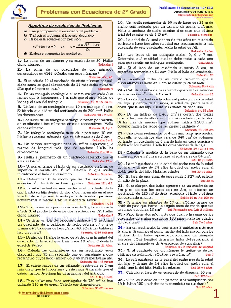 Prob Ec 2 Grad 2eso | PDF | Triángulo | Formas geométricas